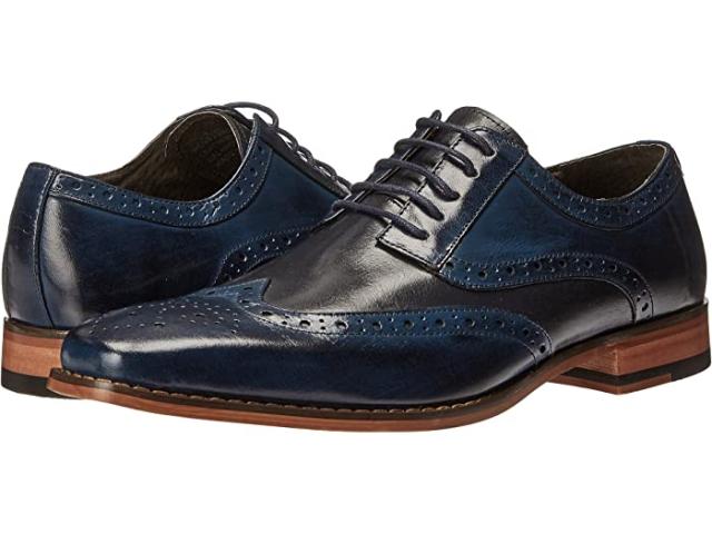 (取寄) ステイシー アダムス メンズ ティンズリー ウィングチップ オックスフォード Stacy Adams men  Tinsley Wingtip Oxford Cobalt/Navy