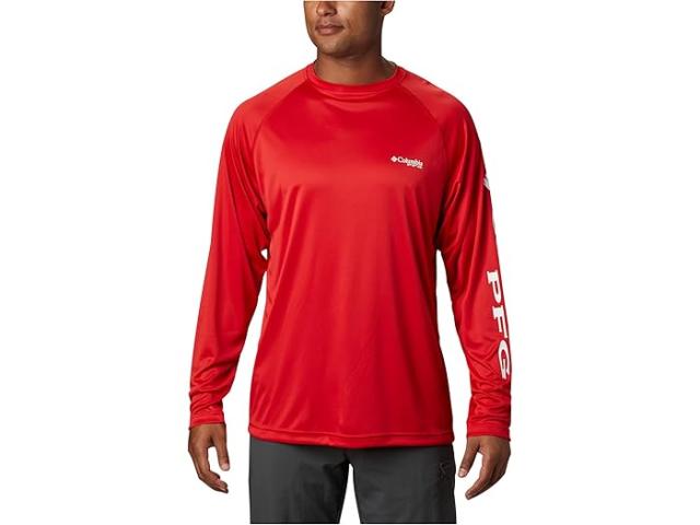 (取寄) コロンビア メンズ ビッグ アンド トール ターミナル タックル L/S シャツ Columbia men Big & Tall Terminal Tackle L/S Shirt Red Spark/White Logo