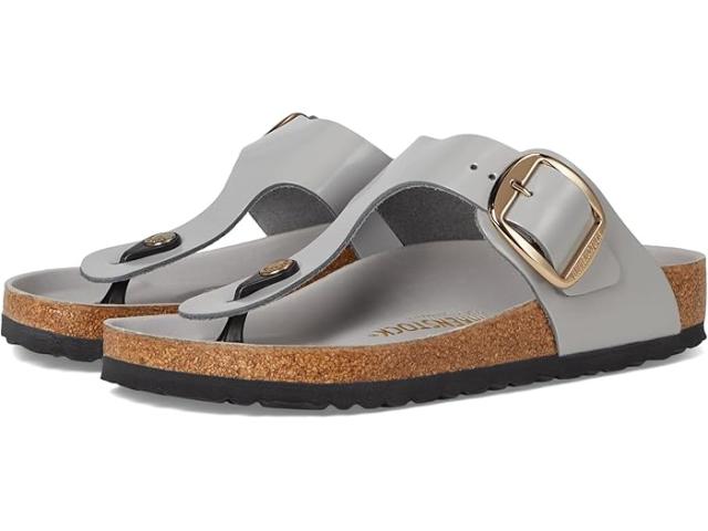 (取寄) ビルケンシュトック レディース ギゼ ビッグ バックル ハイ シャイン Birkenstock women Gizeh Big Buckle High Shine Stone Coin