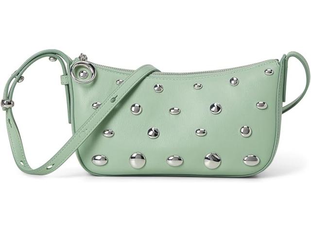 (取寄) ケイトスペード レディース ハロ スタデッド ファイン グレイン レザー クロスボディ Kate Spade New York women Halo Studded Fine Grain Leather Crossbody Crisp Sage