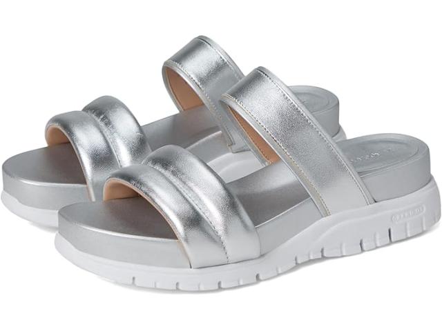 (取寄) コールハーン レディース ゼログランド ダブル バンド サンダル Cole Haan women Zerogrand Double Band Sandals Silver