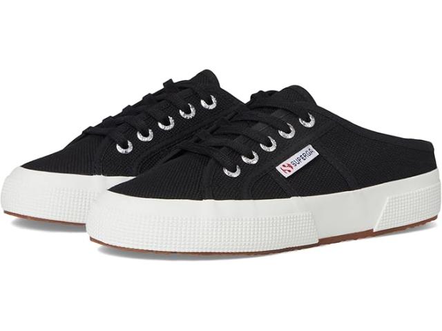 (取寄) スペルガ 2402 ミュール Superga 2402 Mule Black/F White