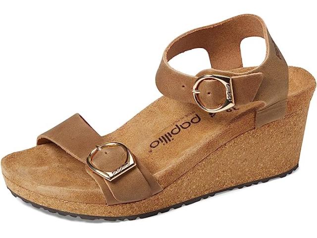 (取寄) ビルケンシュトック レディース ソーレイ パピリオ バイ - レザー Birkenstock women Birkenstock Soley Papillio by Birkenstock - Leather Cognac Leather