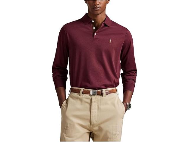 (取寄) ラルフローレン メンズ クラシック フィット ソフト コットン ポロ シャツ Polo Ralph Lauren men Classic Fit Soft Cotton Polo Shirt Spring Wine Heather 1