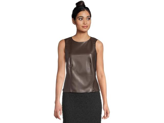 (取寄) ヴィンスカムート レディース スリーブレス タンク Vince Camuto women Sleeveless Tank Chocolate