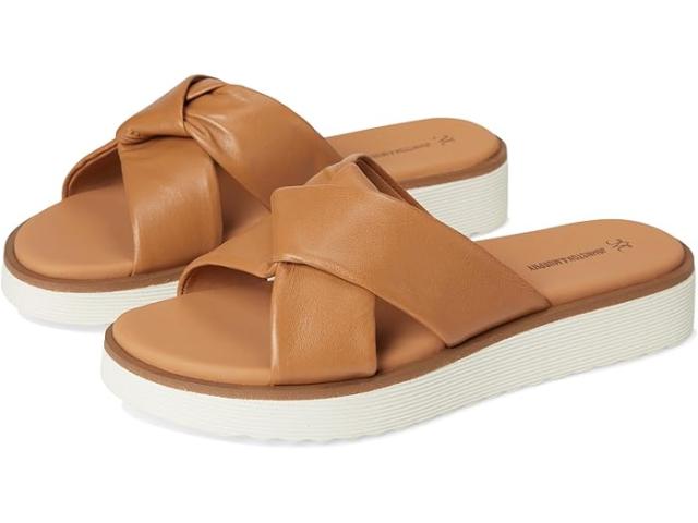 (取寄) ジョンストン&マーフィー レディース ミッツィ ノッテッド スライド Johnston & Murphy women Mitzi Knotted Slide Tan