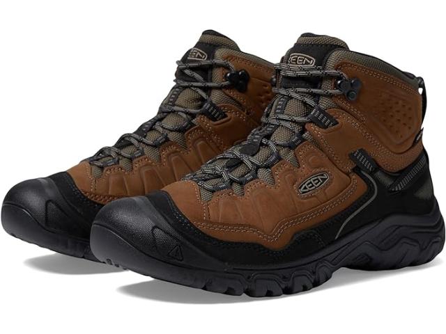 (取寄) キーン メンズ ターギー 4 ミッド ハイト デュラブル コンフォタブル ウォータープルーフ KEEN men KEEN Targhee 4 Mid Height Durable Comfortable Waterproof Bison/Black