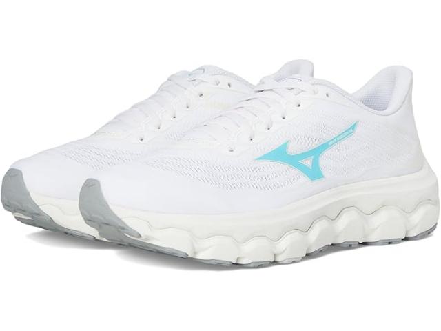 (取寄) ミズノ レディース ウェーブ ホライゾン 8 Mizuno women Wave Horizon 8 White/Tangr Turquoise
