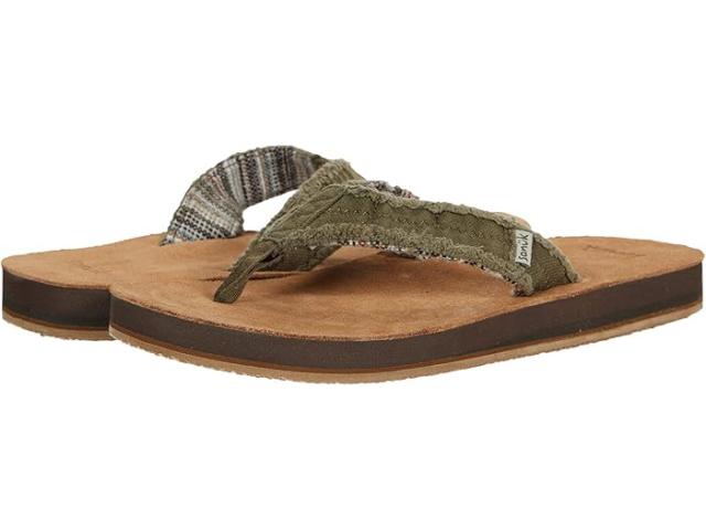 (取寄) サヌーク メンズ フレイド ノット ソフト トップ Sanuk men  Fraid Not Soft Top Dark Olive