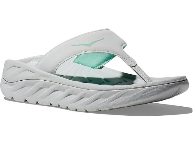 (取寄) ホカオネオネ レディース オラ リカバリー フリップ Hoka women Ora Recovery Flip Cosmic Grey/Seafoam