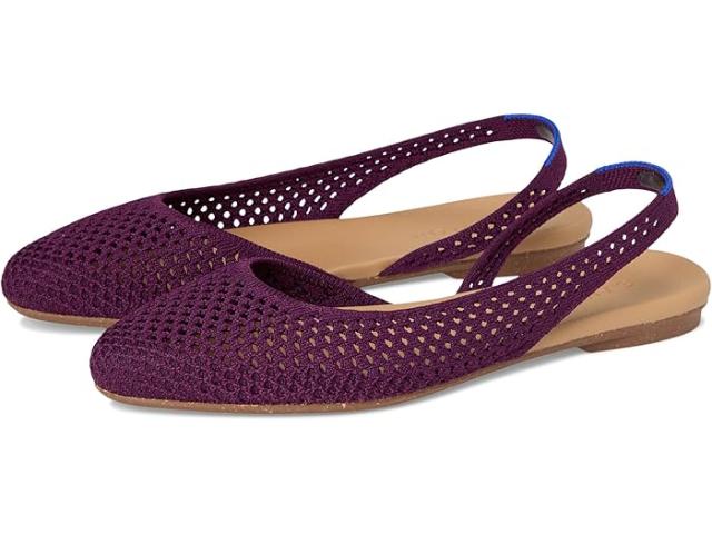 (取寄) レディース ザ アーモンド スリングバック Rothy's women The Almond Slingback Plum Mesh