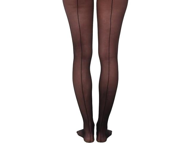 (取寄) ウォルフォード レディース インディビジュアル 10 バック シーム タイツ Wolford women Individual 10 Back Seam Tights Black