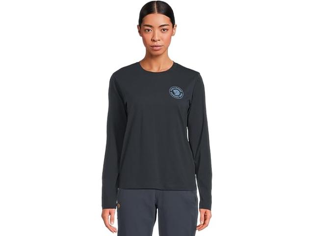 (取寄) フェールラーベン レディース 1960 ロゴ T-シャツ ロング スリーブ Fjllrven women Fjallraven 1960 Logo T-Shirt Long Sleeve Dark Navy