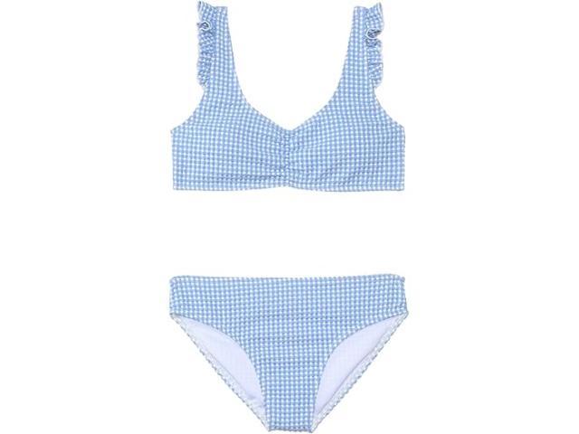 (取寄) ロキシー キッズ ガールズ チェック ミー アウト ビキニ セット (ビッグ キッド) Roxy Kids girls Check Me Out Bikini Set (Big Kid) Blue