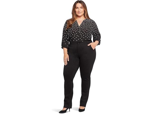 (取寄) エヌワイディージェイ レディース プラス サイズ クラシック トラウザーズ NYDJ women Plus Size Classic Trousers Black