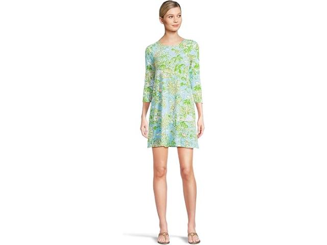 (取寄) リリー ピュリッツァー レディース オフィーリア ドレス Lilly Pulitzer women Ophelia Dress Fresh Water Blue Sunbathers Bliss