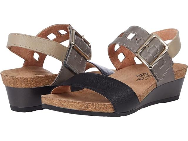 (取寄) ナオト レディース ダイナスティ Naot women Naot Dynasty Black/Gray/Beige Leather Combo