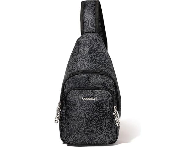 (取寄) バッガリーニ レディース セキュルテックス アンチ-シーフ デイトリッパー スリング Baggallini women Securtex Anti-Theft Daytripper Sling Midnight Blossom Print