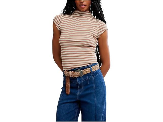 (取寄) フリーピープル レディース ウィー ザ フリー ローラ ストライプド ティー Free People women We The Free Lola Striped Tee Otter Combo