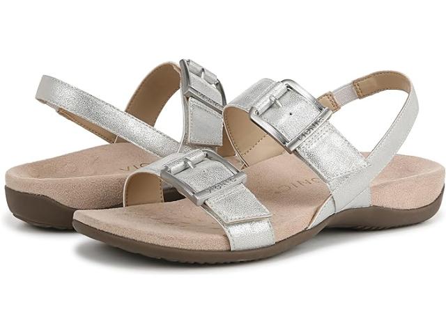 (取寄) バイオニック レディース リース スリングバックス VIONIC women VIONIC Reese Slingbacks Silver Met Synthetic Fabric