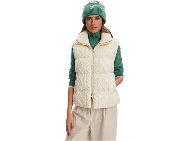 (取寄) バーリー レディース イリーナ ケーブル ニット ジレ Varley women Irina Cable Knit Gilet Egret