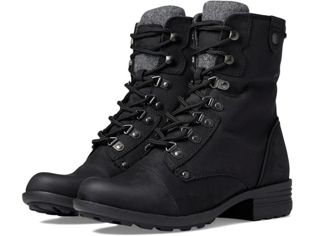 (取寄) コブ ヒル レディース ブランズウィック ウォータープルーフ ブーツ Cobb Hill women Brunswick Waterproof Boot Black Nubuck/Textile Waterproof