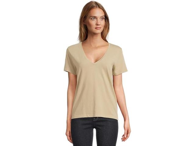 (取寄) メイドウェル レディース ノースサイド V-ネック ティー Madewell women Northside V-Neck Tee Heritage Khaki