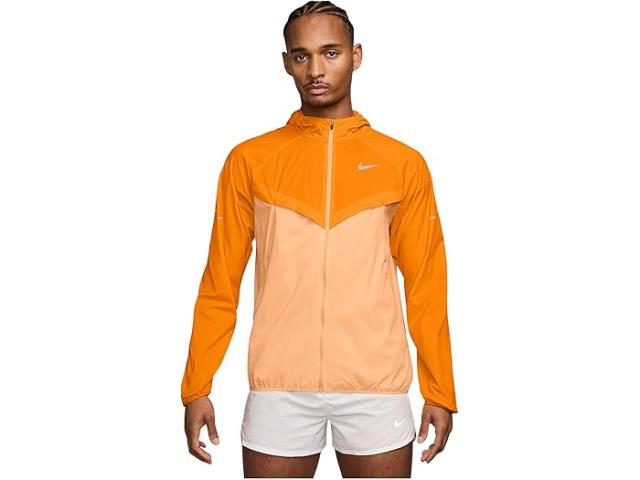 (取寄) ナイキ メンズ ストライド リペル UV ランニング ジャケット Nike men Stride Repel UV Running Jacket Bright Ceramic/Orange Chalk/Reflective Silver
