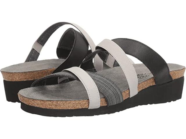 (取寄) ナオト レディース ロクサーナ Naot women  Roxana Black Fabric/Gloss Black Stretch/Light Gray Stretch