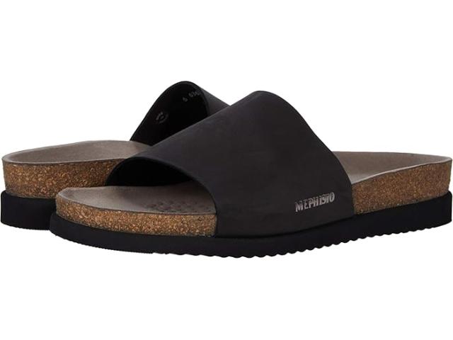 (取寄) メフィスト レディース ハニック Mephisto women Hanik Black Sandalbuck