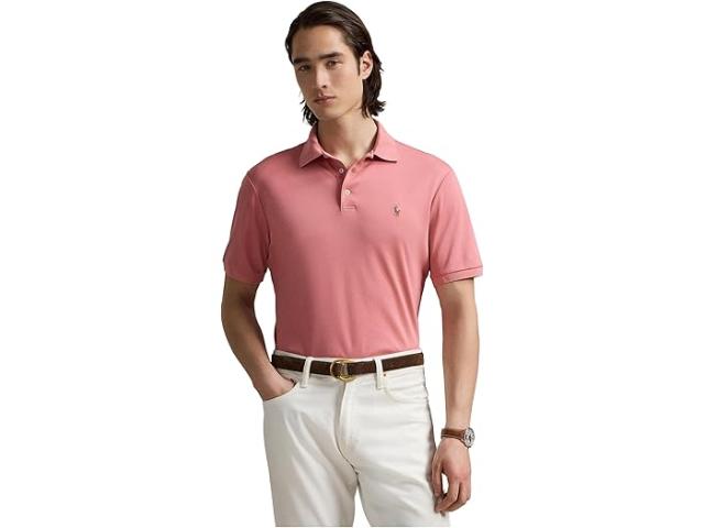 (取寄) ラルフローレン メンズ クラシック フィット ソフト コットン ポロ シャツ Polo Ralph Lauren men Classic Fit Soft Cotton Polo Shirt Desert Rose