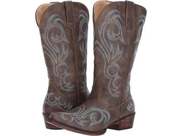 (取寄) ローパー レディース ライリー Roper women Roper Riley Brown Faux Leather 1