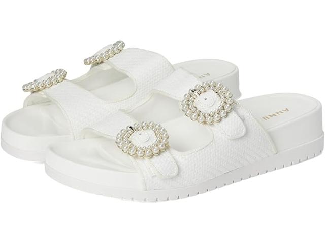 (取寄) アンクライン レディース ハッピー Anne  women Happy White Raffia