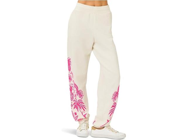 (取寄) リリー ピュリッツァー レディース シルビー ジョガーズ Lilly Pulitzer women Silvie Joggers Coconut Safari Social Embroidery