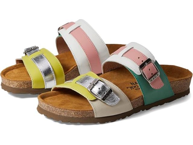 (取寄) ナオト レディース サンタ クルス Naot women Santa Cruz Jade/Ivory/Blush Leather Combo