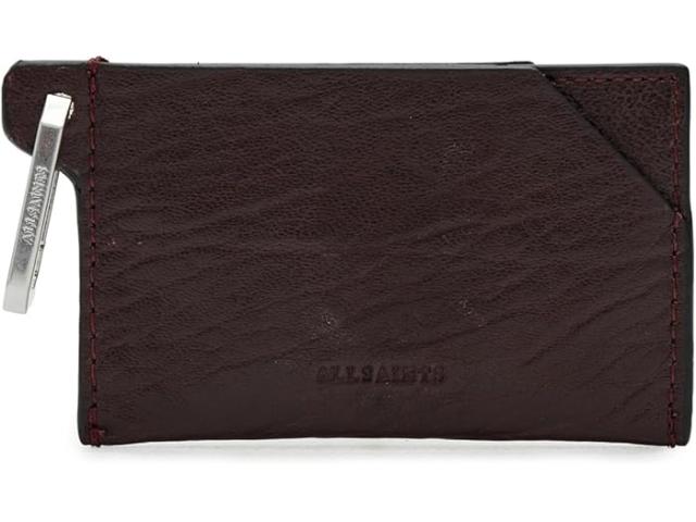 (取寄) オールセインツ レディース ヘックス グレイン カードホルダー AllSaints women Hex Grain Cardholder Port Red