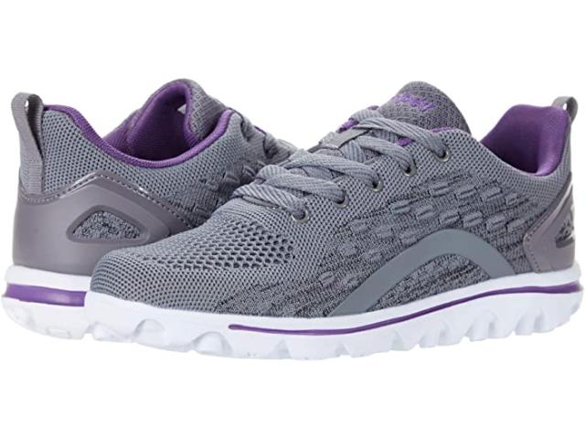 (取寄) プロペット レディース トラベルアクティブ アキシャル Propet women  TravelActive Axial Grey/Purple