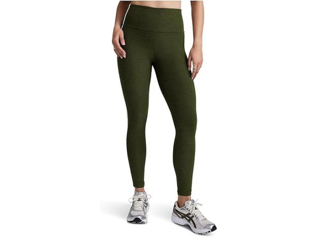 (取寄) ビヨンドヨガ レディース スペースダイ レディ ミディ レギンス Beyond Yoga women Spacedye Ready Midi Leggings Army Green Heather