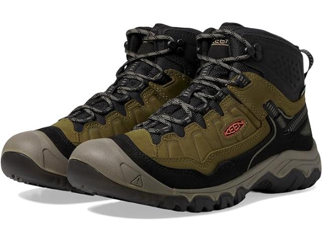 (取寄) キーン メンズ ターギー 4 ミッド ハイト デュラブル コンフォタブル ウォータープルーフ KEEN men KEEN Targhee 4 Mid Height Durable Comfortable Waterproof Dark Olive/Gold Flame