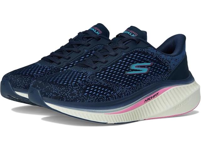(取寄) スケッチャーズ パフォーマンス レディース マックス クッショニニグ アーチ フィット ロズリン SKECHERS Performance women Max Cushioning Arch Fit Roslyn Navy/Purple