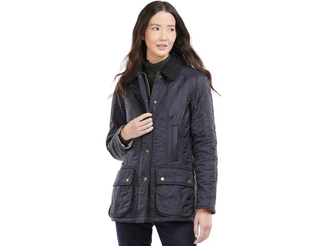 (取寄) バブアー レディース ビードネル ポーラーキルト ジャケット Barbour women Beadnell Polarquilt Jacket Navy/Navy
