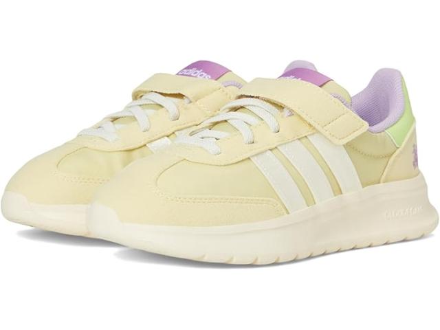 (取寄) アディダス キッズ ディズニー ラン 70s 2.0 エラスティック レース アンド ストラップ シューズ adidas Kids Disney Run 70s 2.0 Elastic Lace & Strap Shoes Powder Yellow/Cream White/Powder Plum
