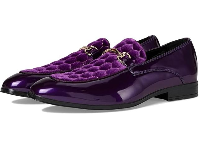 (取寄) ステイシー アダムス メンズ スプラグ モック トゥ スリッポン Stacy Adams men Sprague Moc Toe Slip-On Purple
