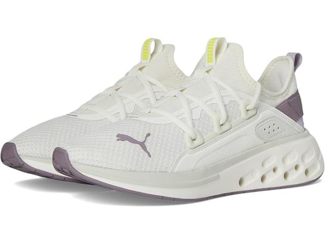 (取寄) プーマ レディース ソフトライド シューズ PUMA women Softride Frequence Shoes Warm White/Plum Jam/Fluro Yellow Pes