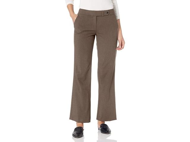 (取寄) カルバンクライン レディース ウィメンズ ピティート クラシック フィット ラックス パンツ   women   Women's Petite Classic Fit Lux Pant Heather Taupe