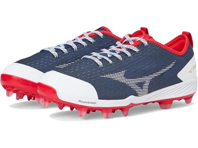 (取寄) ミズノ メンズ ドミナント 4 TPU ベースボール クリーツ Mizuno men Dominant 4 TPU Baseball Cleats Navy/Red