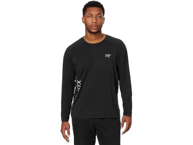(取寄) アークテリクス メンズ ノーバン ダウンワード ロゴ ロング スリーブ Arc'teryx men Norvan Downword Logo Long Sleeve Black 1