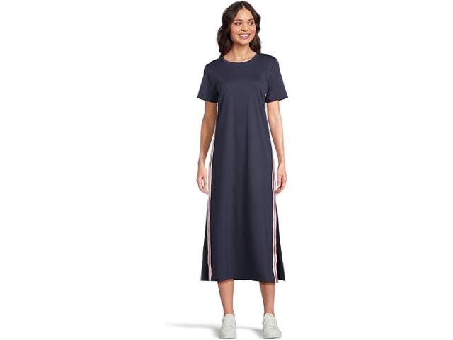 (取寄) エリオット ローレン レディース ショート スリーブ マキシ ニット ドレス Elliott Lauren women Short Sleeve Maxi Knit Dress Navy