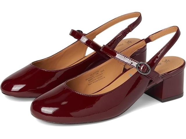 (取寄) ジョンストン&マーフィー レディース シエナ メアリー ジーン スリングバック Johnston & Murphy women Sienna Mary Jane Slingback Red