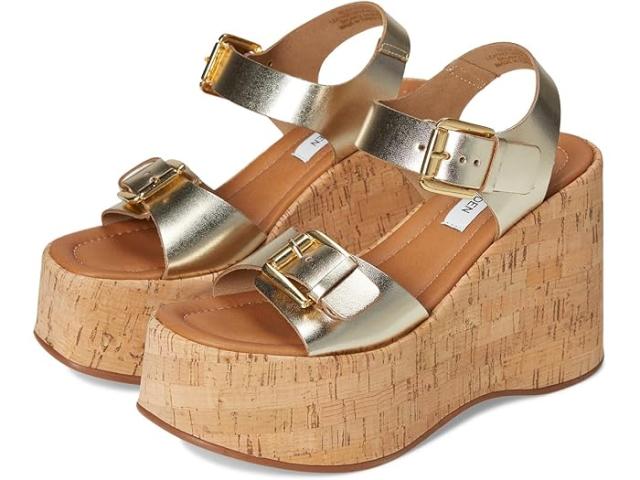 (取寄) スティーブマデン レディース リバー Steve Madden women  Gold Leather